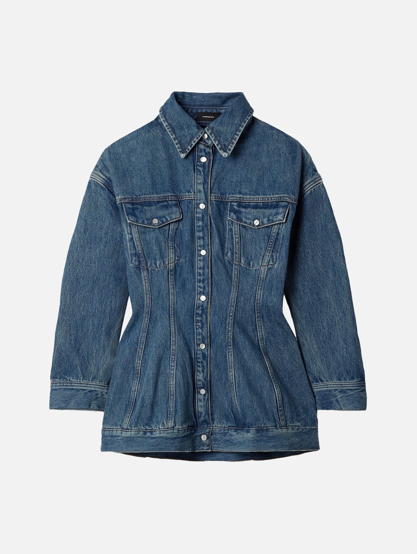 Denim Contour Jacket in Indigo – Muse Boutique
