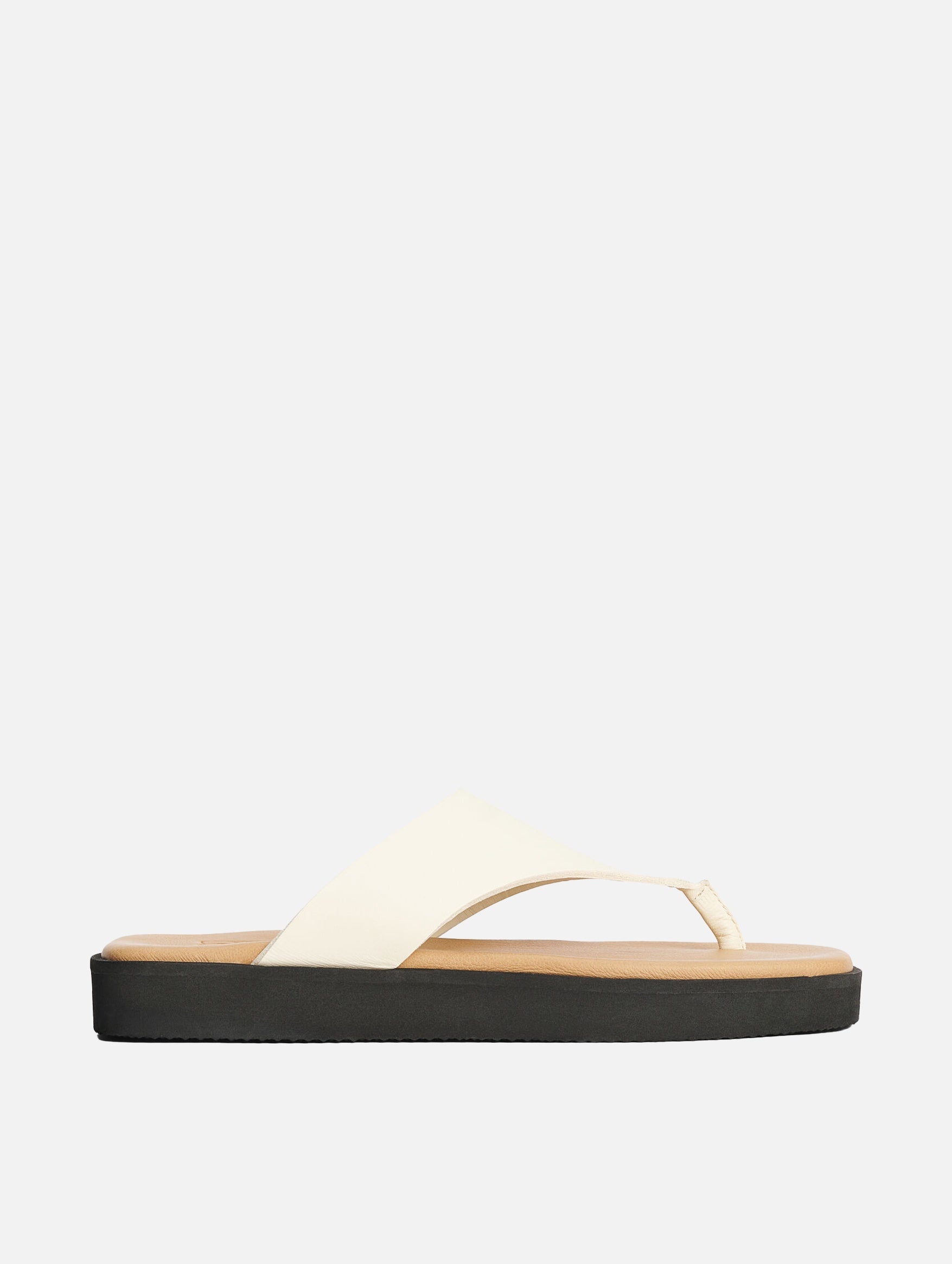 Marisol Leather Sandals in Cream – Muse Boutique