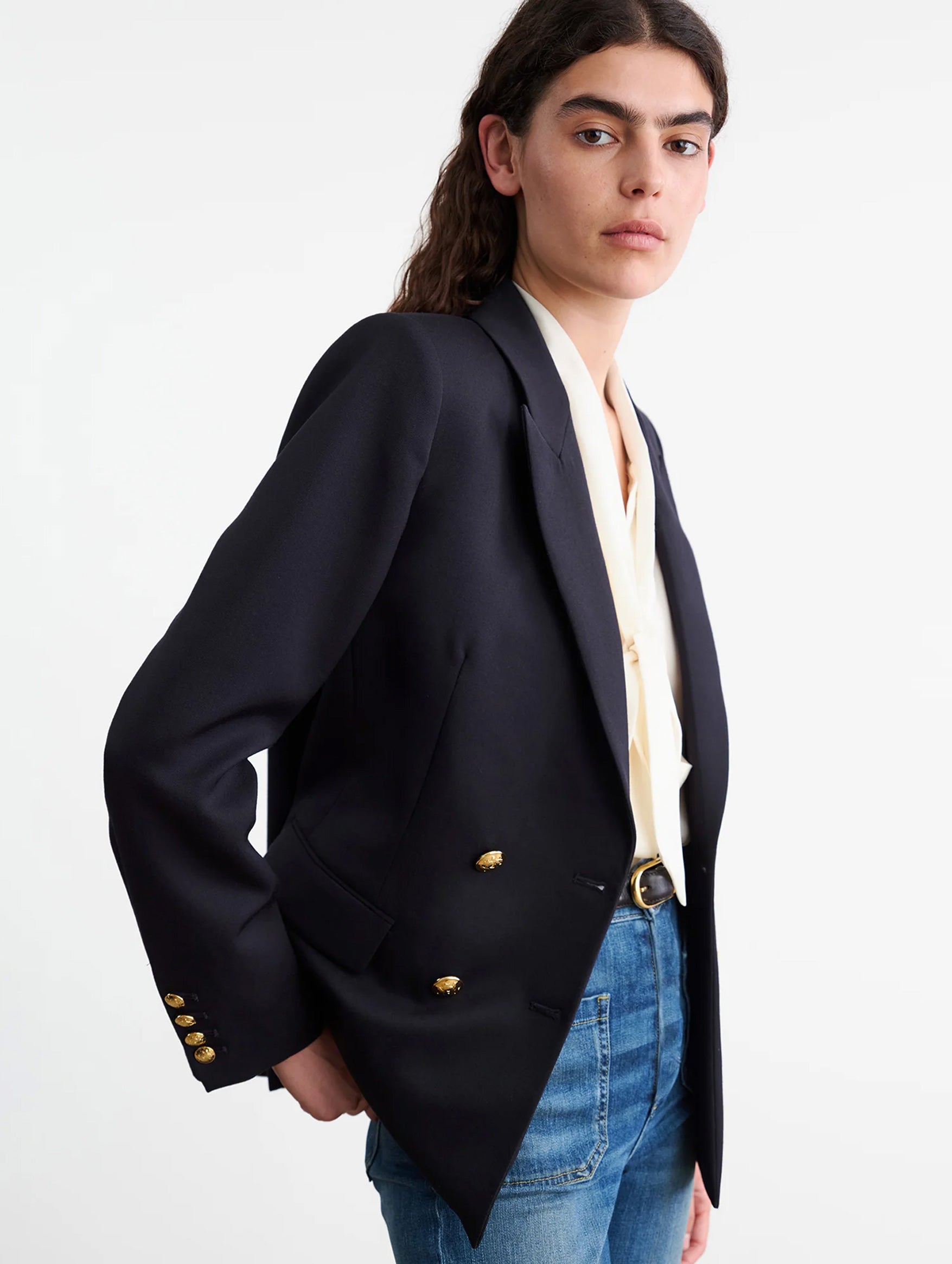 Veda Wool Jacket in Midnight – Muse Boutique